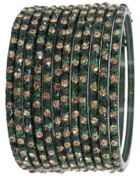 Sawan Green Bangle Designs For Ladies स्टोन वर्क से लेकर मीनाकारी तक