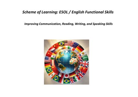 Esol English Functional Skills Scheme Of Learning Suitable For Eal And Non Eal Learners