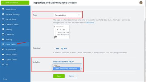 Better Calendar Information Organization With Rich Text Custom Field