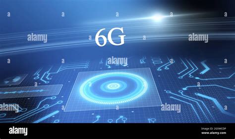 image of 6g text with scope scanning and data processing on screens