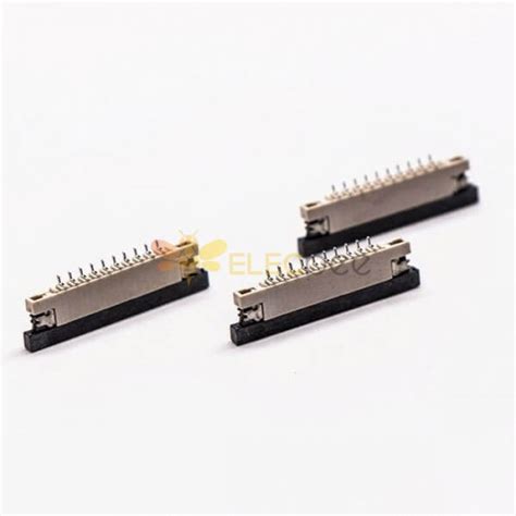FPC Connector 0 5MM Pitch 10 Pin Bottom Contact Style Front Flip Socket 1 8H