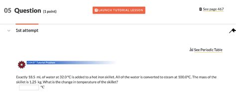 solved 05 question 1 point t launch tutorial lesson e see