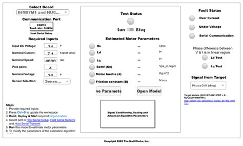 Estimate Pmsm Parameters Using Stm32 Processor Matlab And Simulink