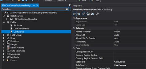 handle fk relations recid in d365fo data entities and use of