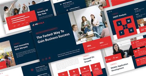 Menyala Шаблон Powerpoint для креативного бизнеса Шаблоны