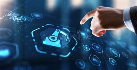 RPA Robotic Process Automation System Artificial Intelligence Concept Stock Photo Image Of