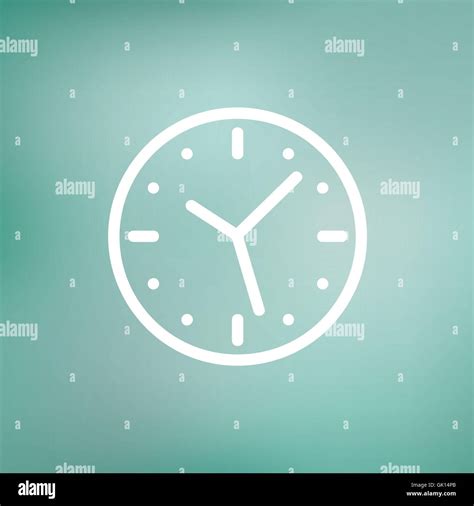 Clock Thin Line Icon Stock Vector Image And Art Alamy