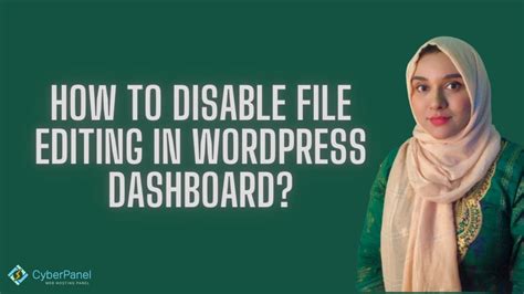 How To Disable File Editing In Wordpress Dashboard 2 Easy Methods