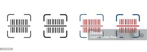 바코드 라인과 실루엣 아이콘 세트를 스캔합니다 제품 정보 식별 바코드 태그 스캐너 픽토그램 디지털 스캐닝 기술 기호 모음입니다