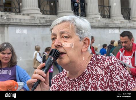 Candy Udwin Speaks At The Alternative Party And Picket By Striking Workers At National Gallery