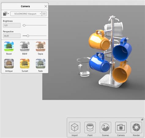 SOLIDWORKS Visualize Easy Mode Is 5 Steps To Create A Rendering