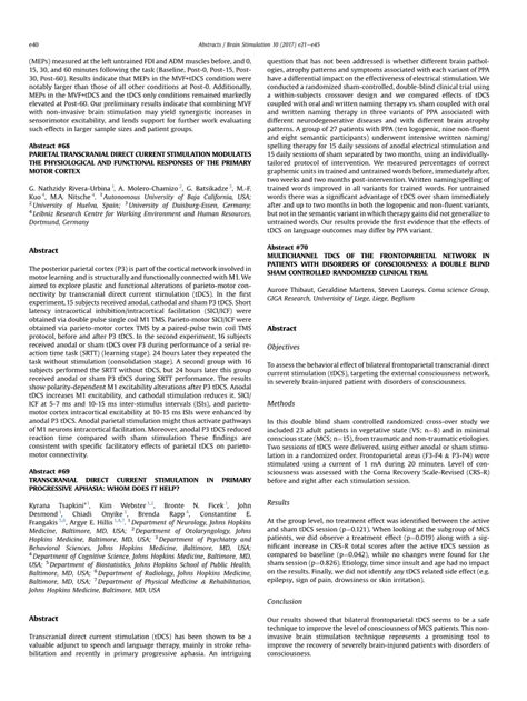 Pdf Parietal Transcranial Direct Current Stimulation Modulates The