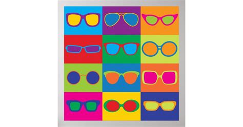 Pop Art Eyeglasses Poster Zazzle