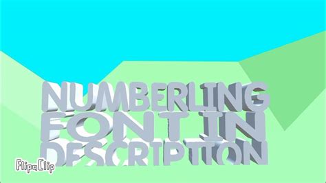 Numberling Font In Description Youtube