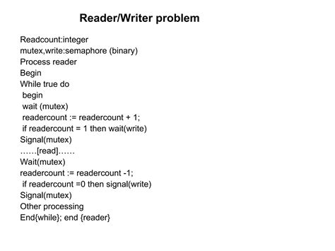 Classical Problem Of Synchronization In Os Ppt