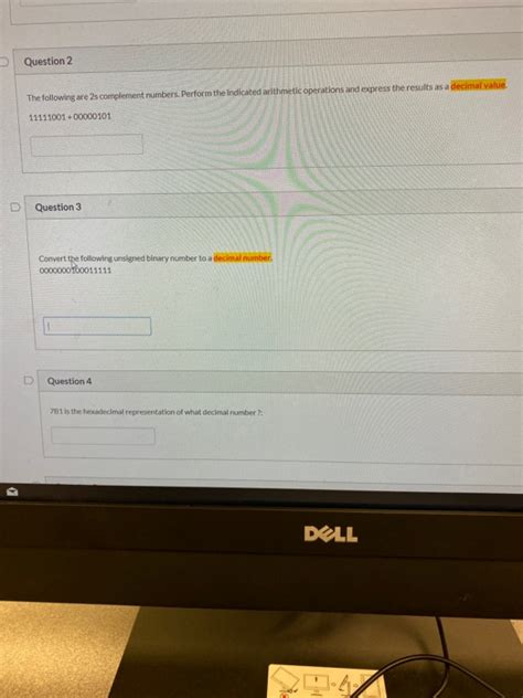 Solved Question 2 The Following Are 2s Complement Numbers