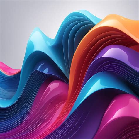 Premium Photo Abstract Colorful Wave Background