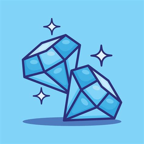 Cartoon Vector Illustration Of Diamond 39202767 Vector Art At Vecteezy