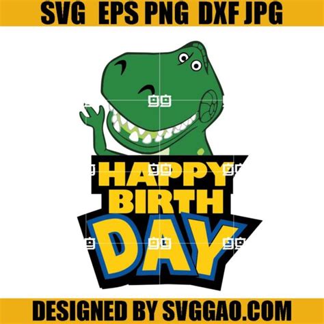 Rex Toy Story Svg Rex Happy Birthday Svg Toy Story Rex Svg