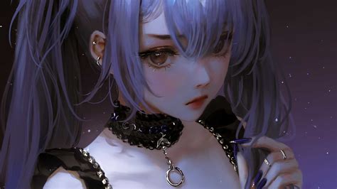 少女 长头发 耳环 项链 动漫 高清 壁纸 动漫电脑壁纸 Like壁纸网