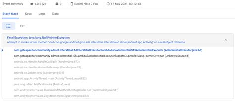 Android App Crashing For Capacitor Community Admob Next Issue Capacitor Community
