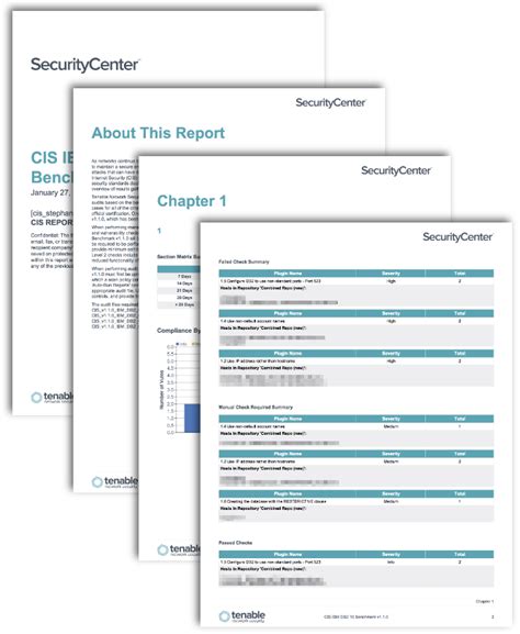 cis ibm benchmark reports sc report template tenable®