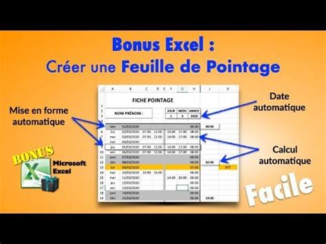 Feuille De Pointage Excel Facile Rapide Artofit