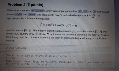 Solved Import Numpy As Np Import Matplotlib Pyplot As Chegg