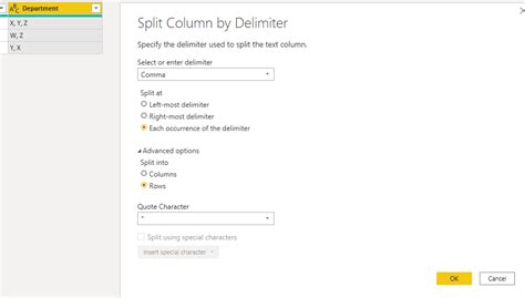 solved how to split a value in a column with semicolon to