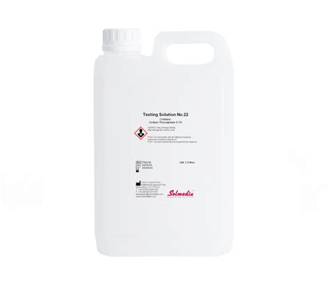 Testing Solution No22 Sodium Thiosulphate 01n Reagents