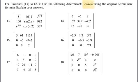 Solved For Exercises 13 To 20 Find The Following