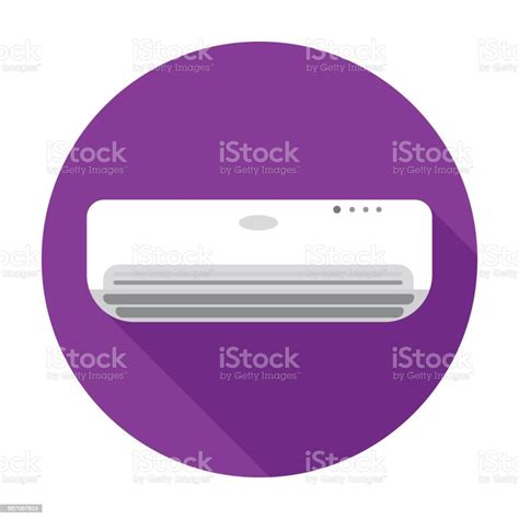 흰색 배경에 고립 된 평면 스타일에 어 컨디셔너 아이콘 호텔 기호 스톡 벡터 일러스트입니다 0명에 대한 스톡 벡터 아트 및 기타