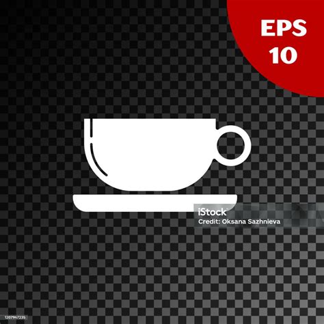 투명 한 어두운 배경에 격리 된 화이트 커피 컵 플랫 아이콘입니다 차 컵 뜨거운 음료 커피 벡터 일러스트레이션 0명에 대한 스톡 벡터 아트 및 기타 이미지 Istock
