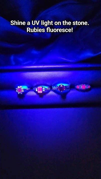 Easy At Home Ruby Test Rubies Fluoresce Under Uv Light If They Dont