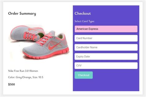 How To Create A Responsive Checkout Form Using Html And Css