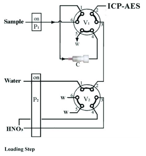 Schematic Diagram Of The On Line Column Preconcentration Manifold For
