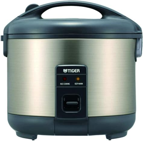 Tiger Jnp S18u Hu 10 Cup Uncooked Rice Cooker And Warmer Stainless