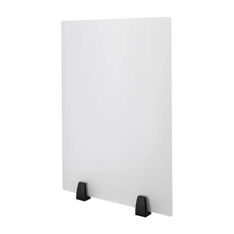 2 Pack Desk Privacy Panelsmodern Dual Frosted Plexiglass 24 X 18 Inch