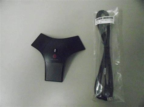 Polycom Soundstation Ip7000 2201 40040 001 Single Expansion Microphone Renewed