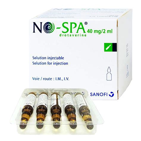 No Spa 40mg 2ml Chống Co Thắt Cơ Trơn Trong đường Sỏi Niệu Mật