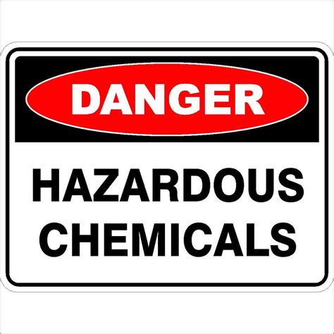 Hazardous Chemicals Sign