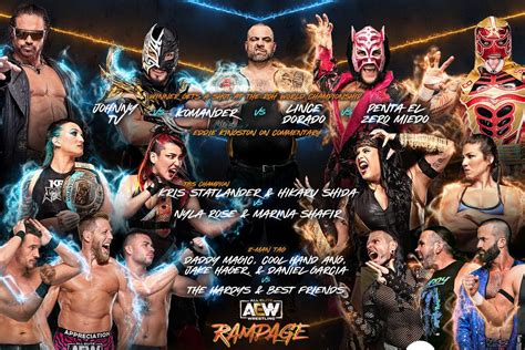 Aew Rampage Live Results Open Thread Penta Vs Dorado Vs Tv Vs