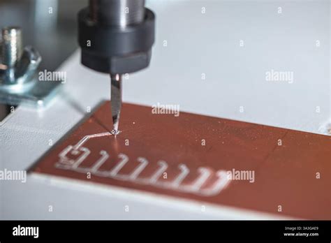 Machine With Numerical Control Cnc Carries Out Milling Of Printed