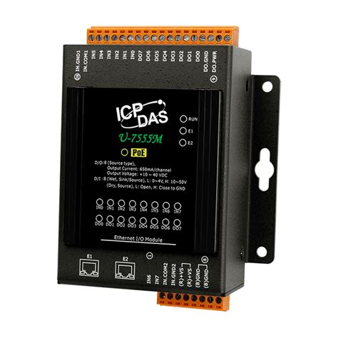U 7555m Opc Ua I O Module With 8 Ch Di 8 Ch Do And 2 Port Ethernet Switch Oksa