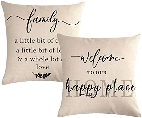 Ulove Love Yourself Set Of 4 Home Quotes Throw Pillow