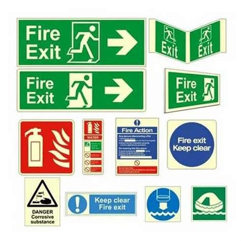 Fire Exit Signage In Gurgaon By Fire Ceal Protection Systems ID 9000002355