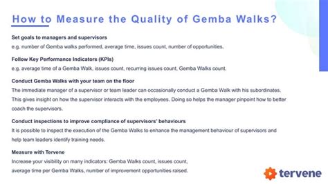 Gemba Walks Frequently Asked Questions FAQ PPTX