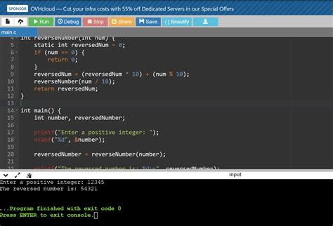 C Program To Reverse A Number Using Recursion