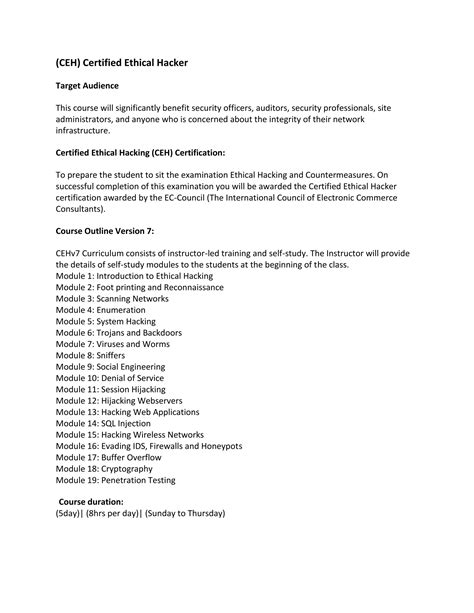 Ceh Certified Ethical Hacker Pdf