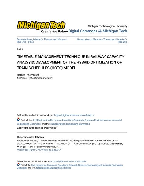 Solution Timetable Management Technique In Railway Capacity Analysis